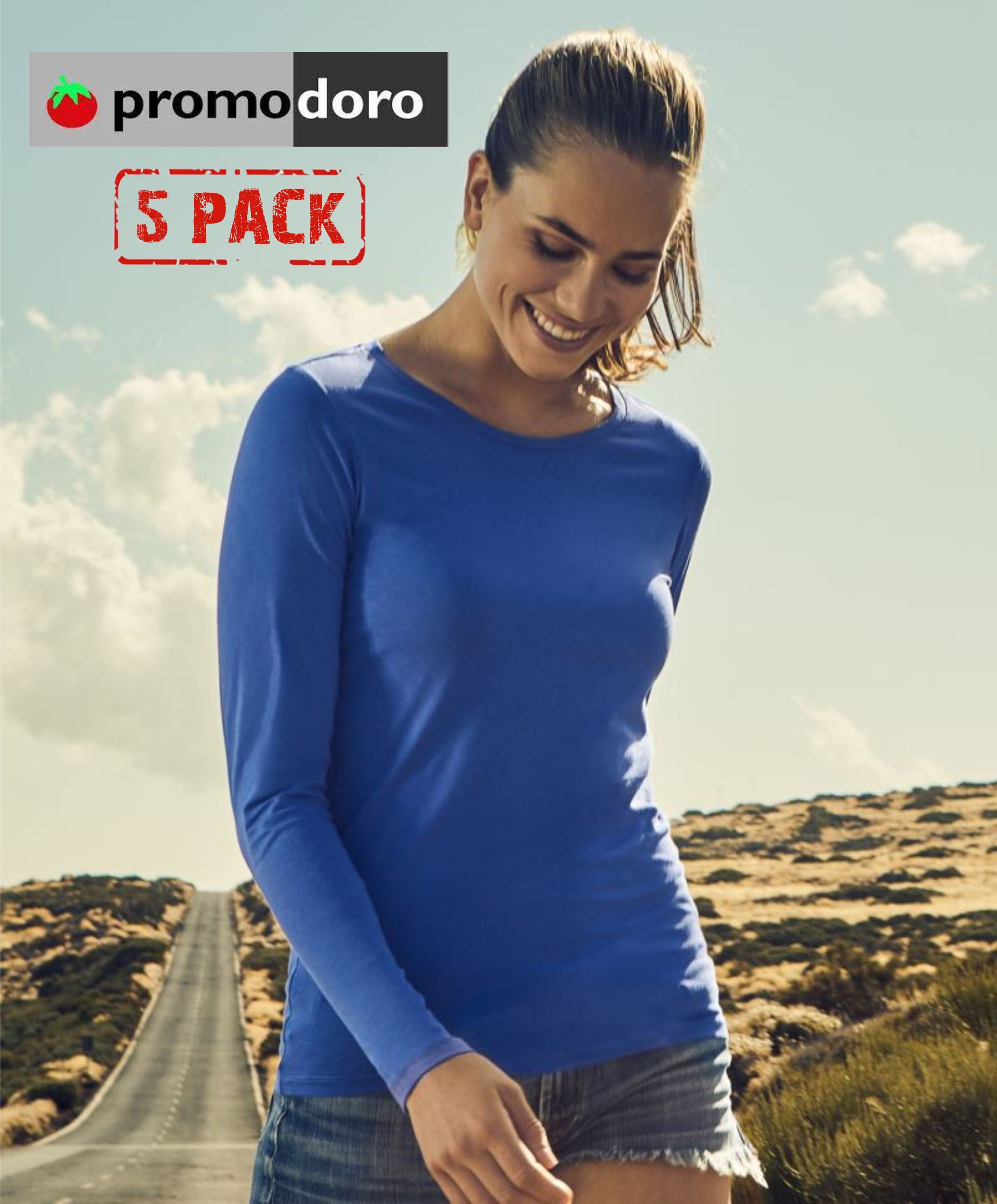 Ženske Promodoro Majice Dolgi Rokav 5Kos | oblekanadom